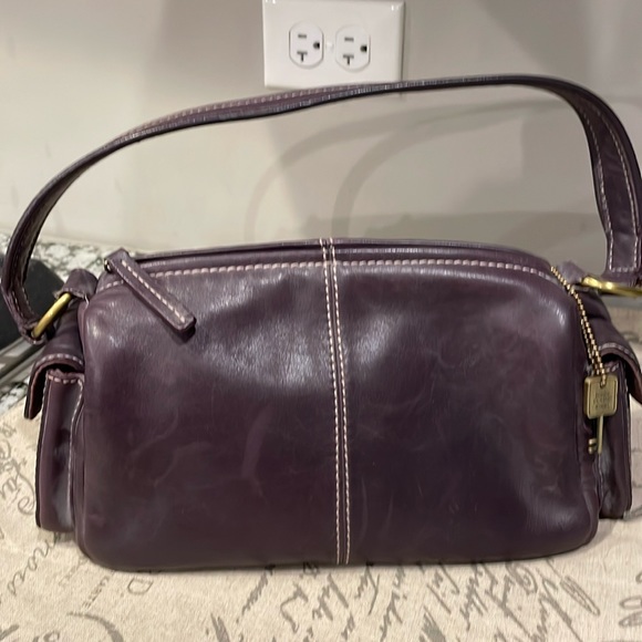 Fossil | Bags | Fossil Plum Leather Handbag | Poshmark